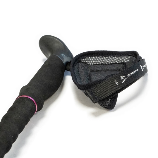 Bâton de randonnée télescopique en carbone alu - Guidetti sport